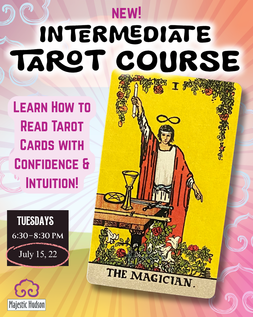 Intermediate Tarot Course – Expand Your Practice & Intuition with Mult – Majestic Hudson Lifestyle